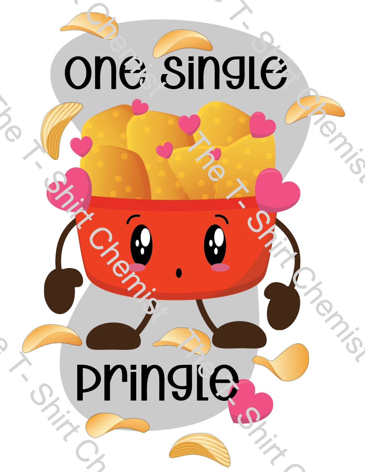 One Single Pringle Valentine's Day Design – The T-shirt Chemist